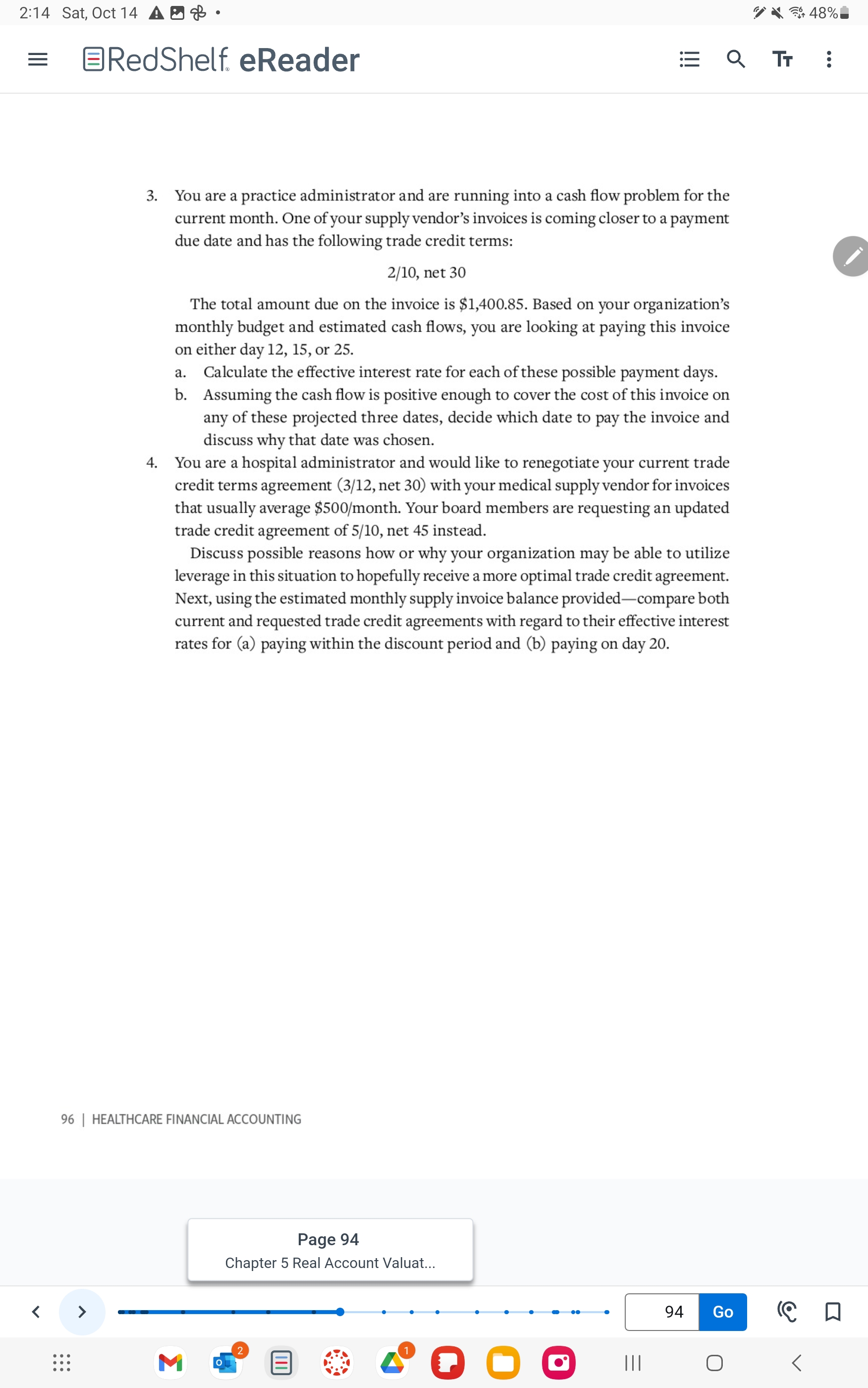 Solved 3. You are a practice administrator and are running | Chegg.com