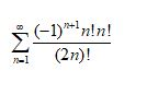 Solved • (-1) +2n!n! (2n)! | Chegg.com