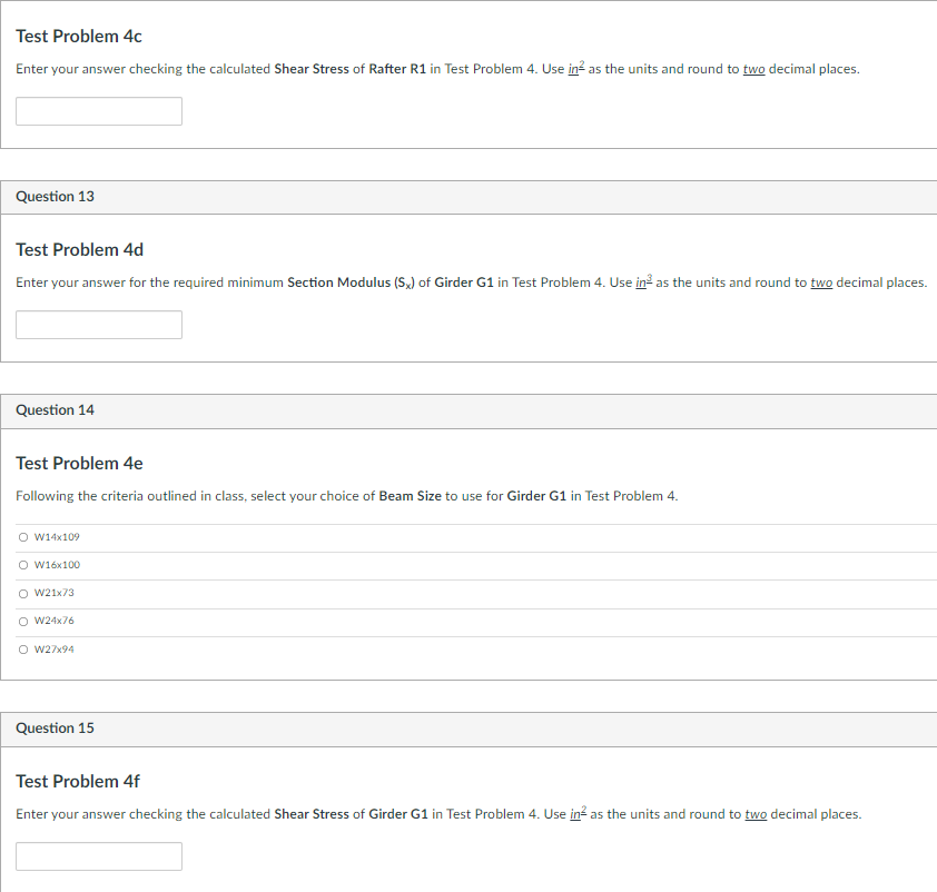 Solved Design a structural steel beam (W-flange) for rafter | Chegg.com