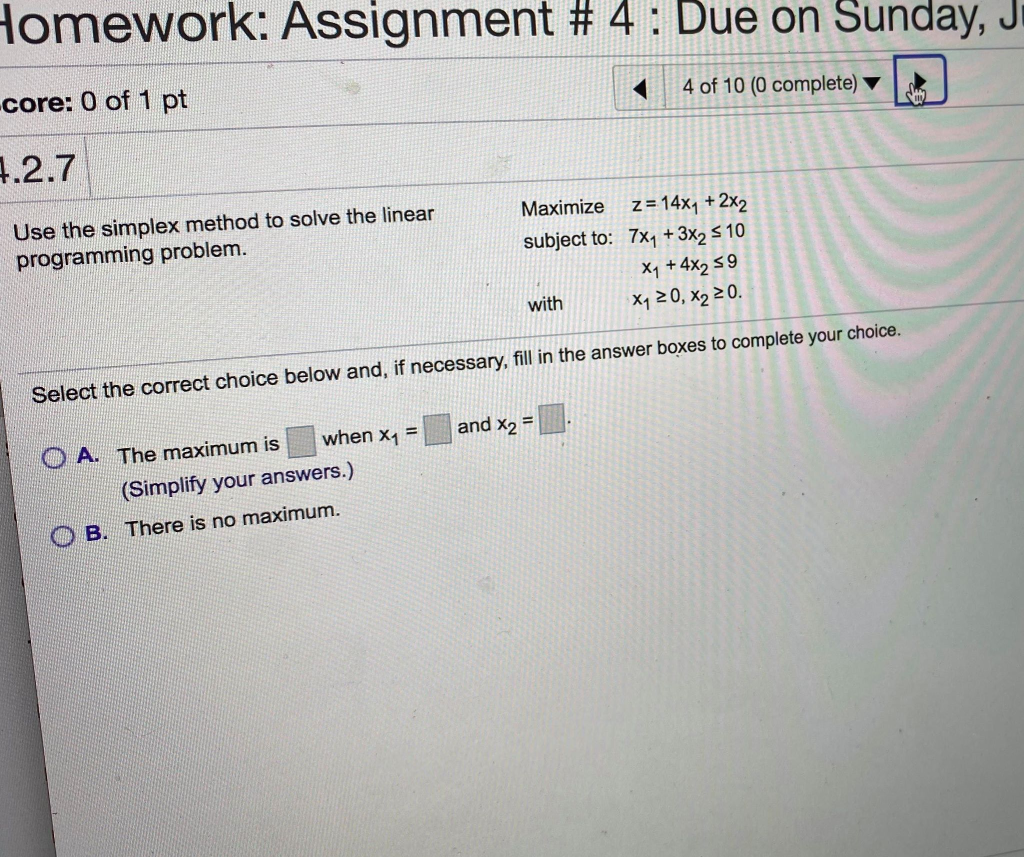 Solved Homework Assignment 4 Due On Sunday Ji 4 Of 10