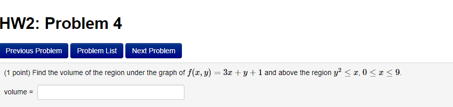 Solved HW2: Problem 4 Previous Problem Problem List Next | Chegg.com