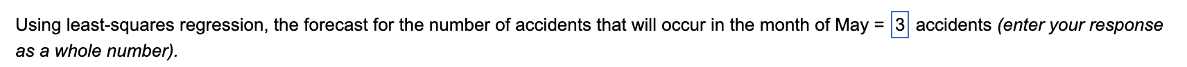 Solved Using the least-squares regression method, the trend | Chegg.com