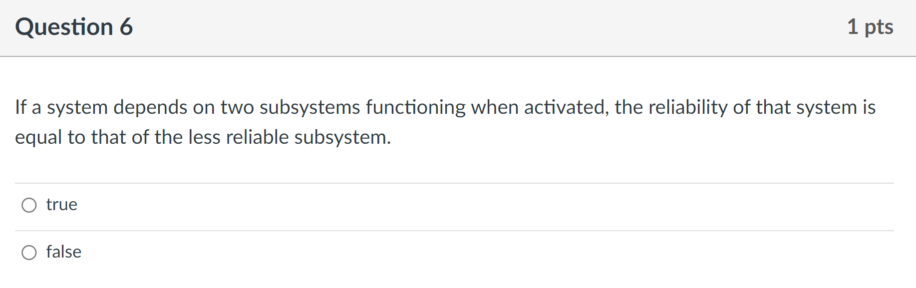 Solved If a system depends on two subsystems functioning | Chegg.com