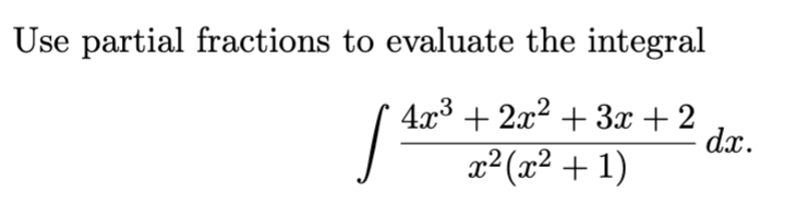 Solved Use partial fractions to evaluate the integral | Chegg.com