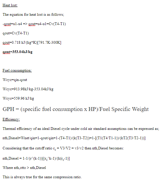 Solved I need help calculating fuel consumption and | Chegg.com