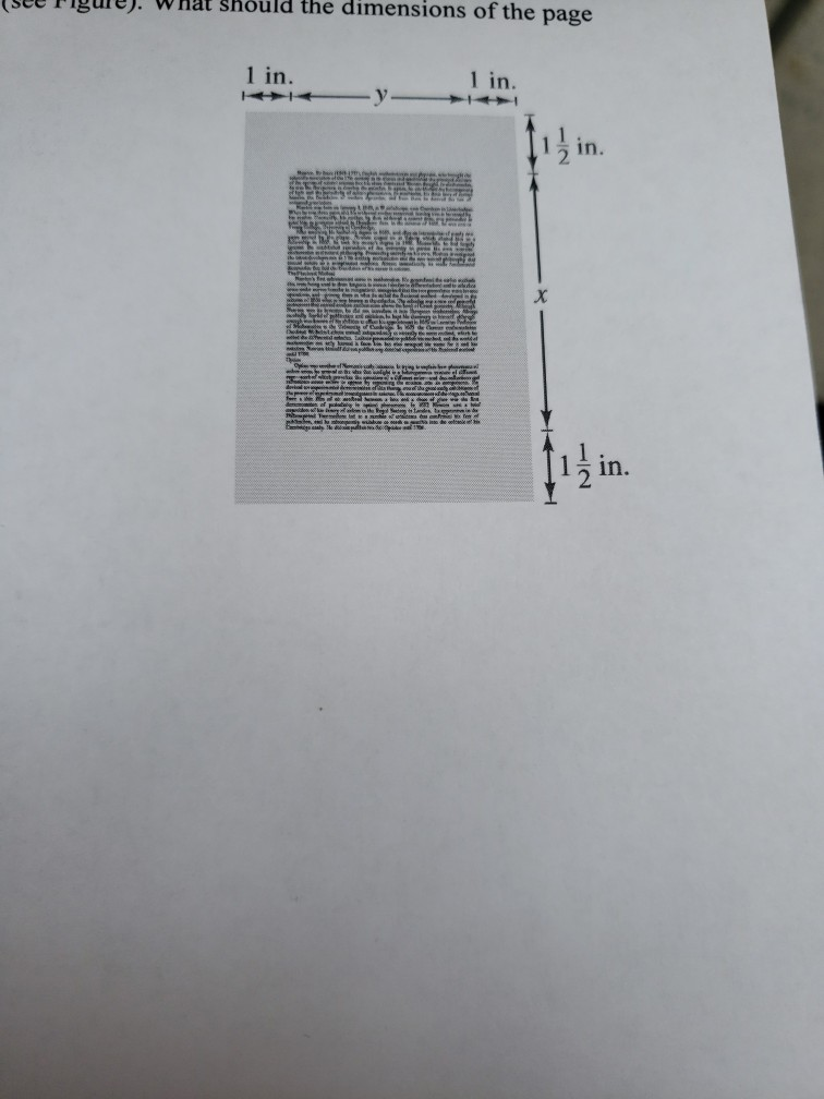 Solved A rectangular page is to contain 24 square inches of | Chegg.com