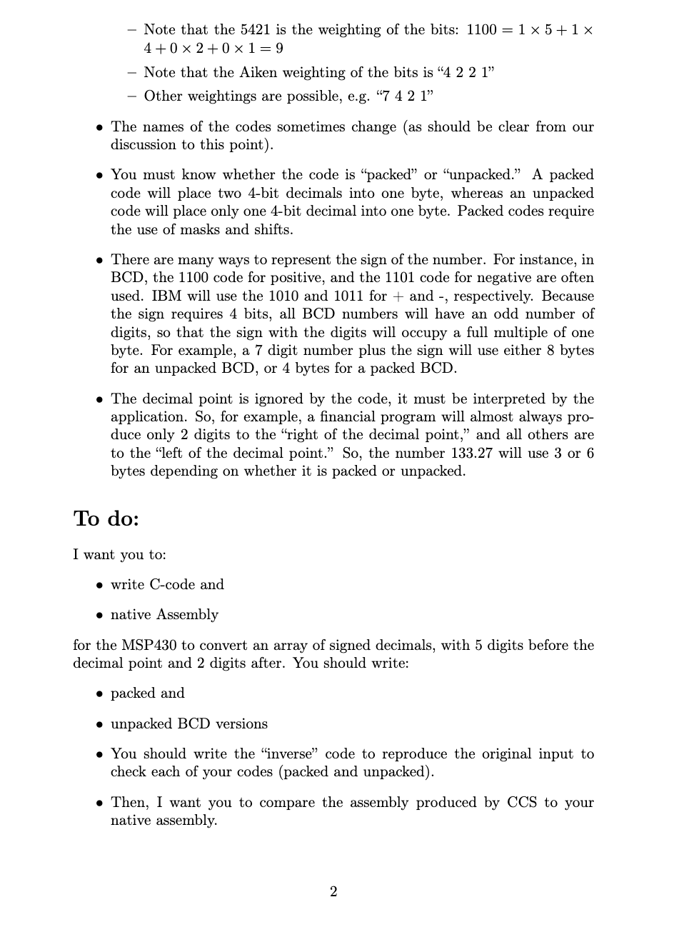 Background Binary Coded Decimal Bcd Is A