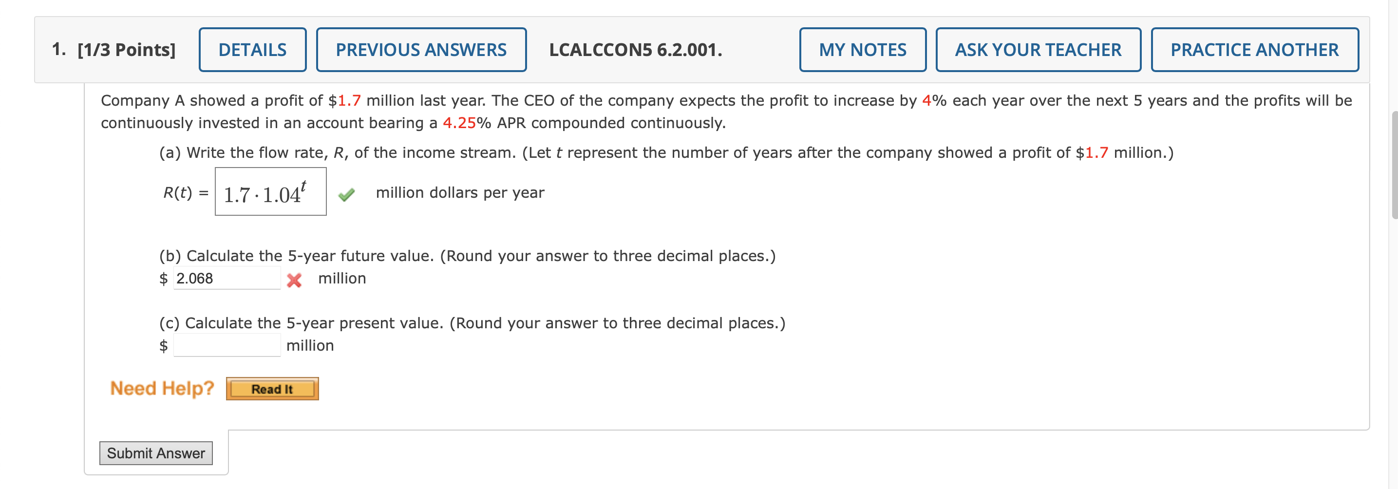 Solved Company A showed a profit of $1.7 million last year. | Chegg.com