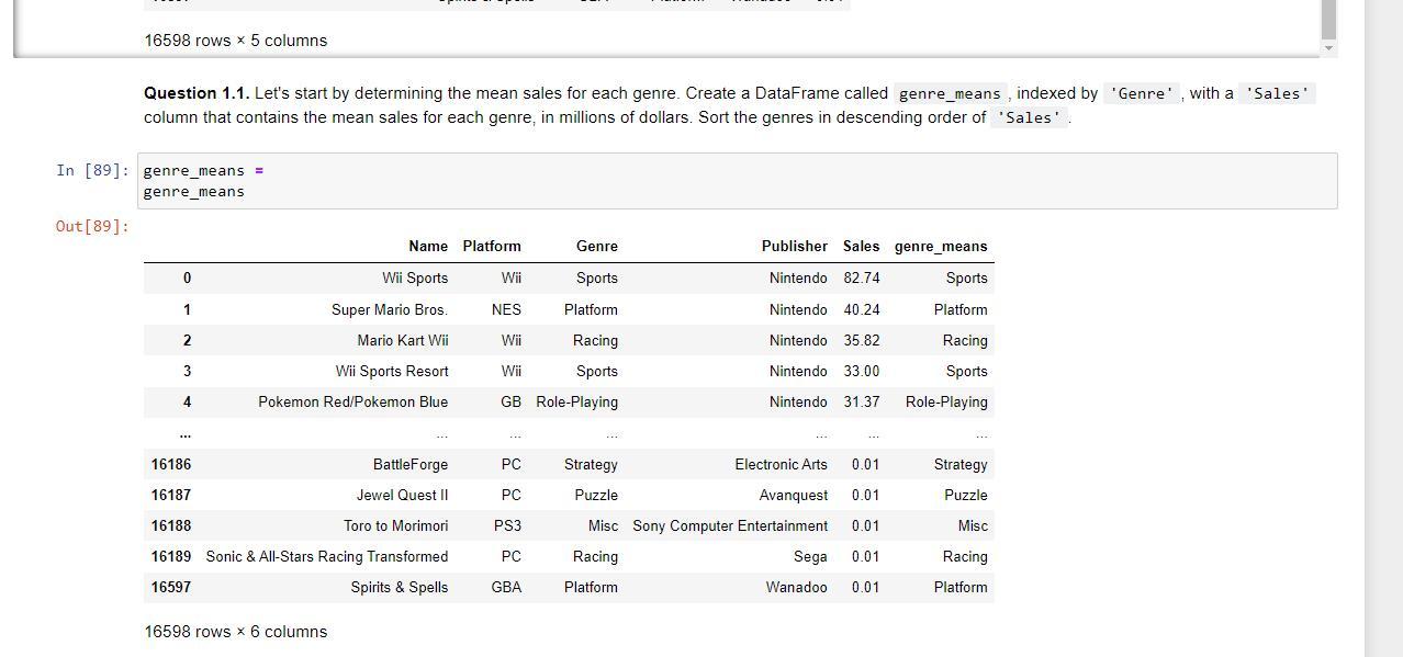 Solved Question 1.1. Let's start by determining the mean | Chegg.com