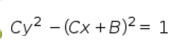 Solved y3y′′=1Cy2−(Cx+B)2=1 | Chegg.com