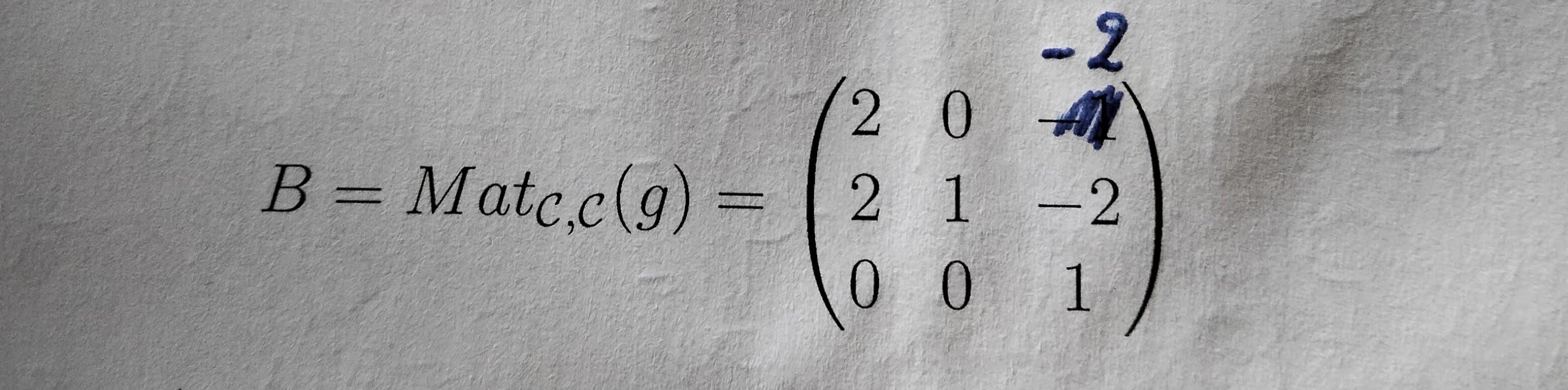 Solved Math exercise Let g : R^3 --> R^3 be the linear | Chegg.com