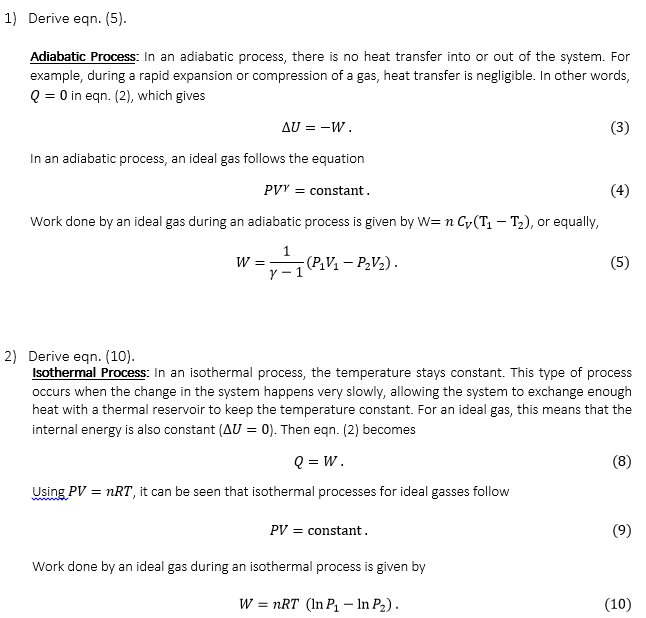 Solved Adiabatic Process: In an adiabatic process, there is | Chegg.com