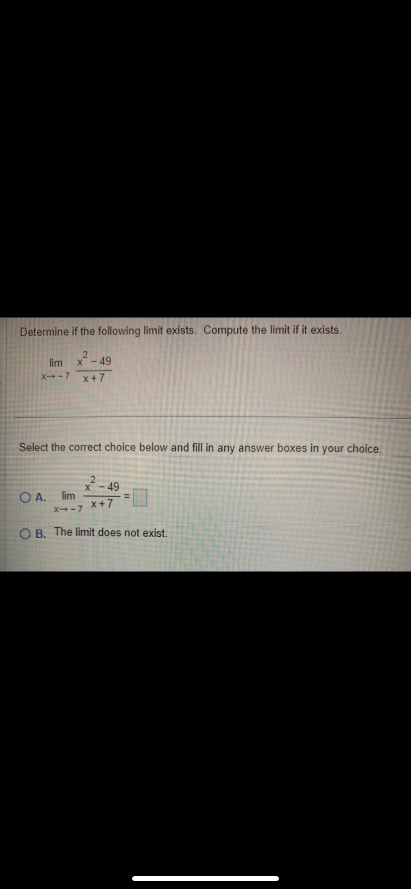 Solved Determine If The Following Limit Exists Compute The 5784