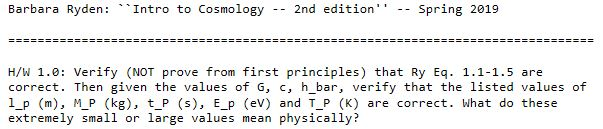 Barbara Ryden: "Intro to Cosmology -- 2nd edition'' | Chegg.com