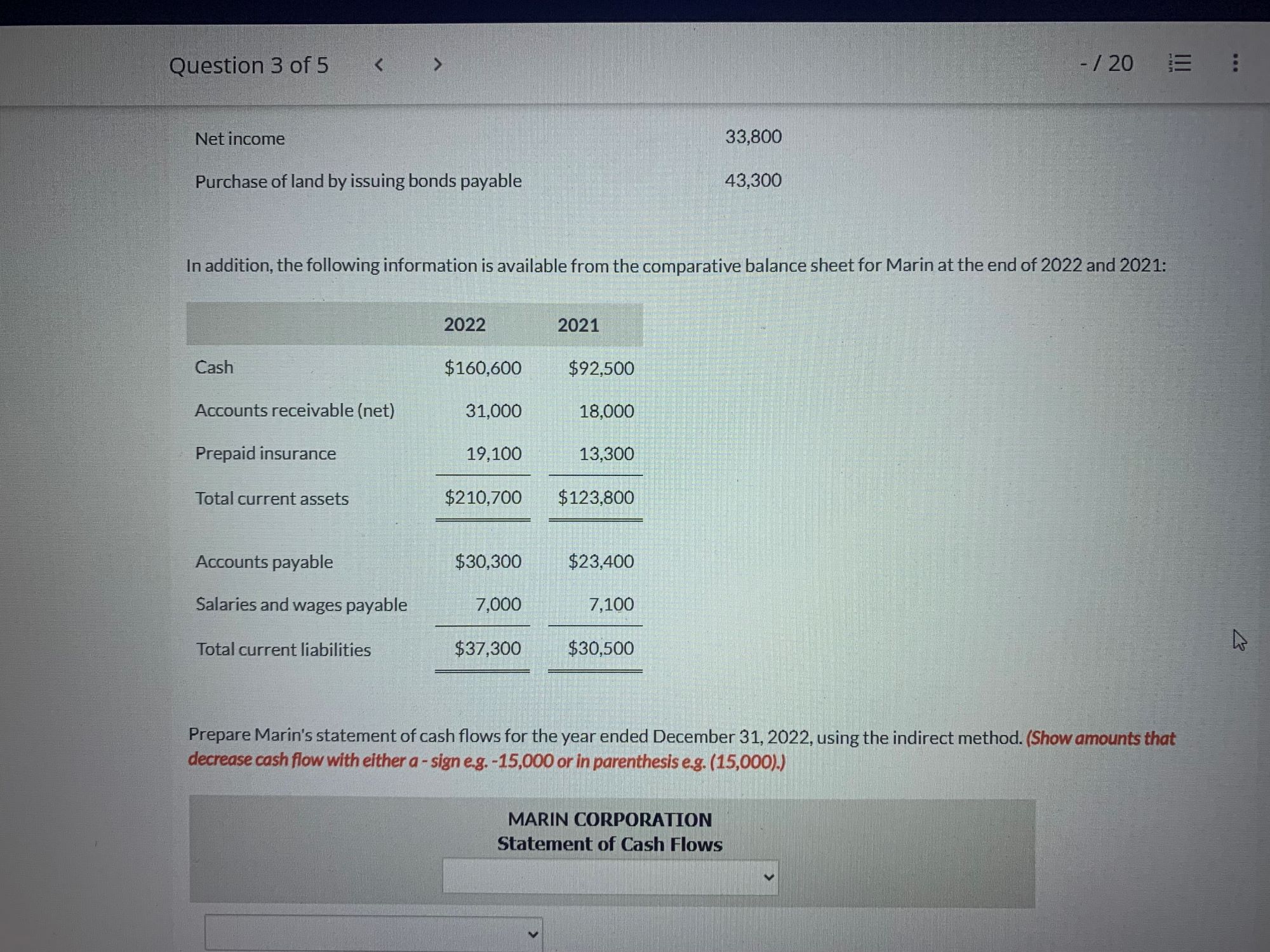 Solved Current Attempt in Progress The following information | Chegg.com