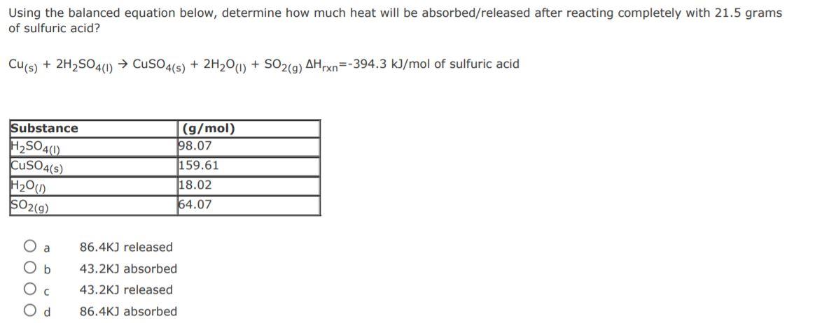 Solved Using the skeletal reaction below, balance and | Chegg.com