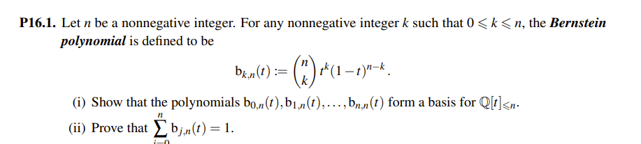 Solved P16.1. Let n be a nonnegative integer. For any | Chegg.com
