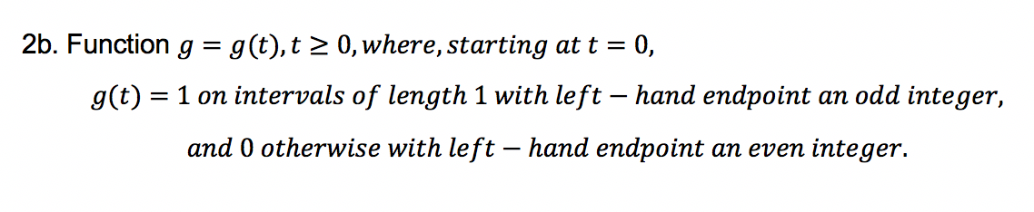Solved Part 2. Write each of the following functions in | Chegg.com