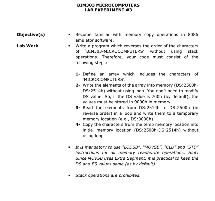 Become familiar with memory copy operations in | Chegg.com