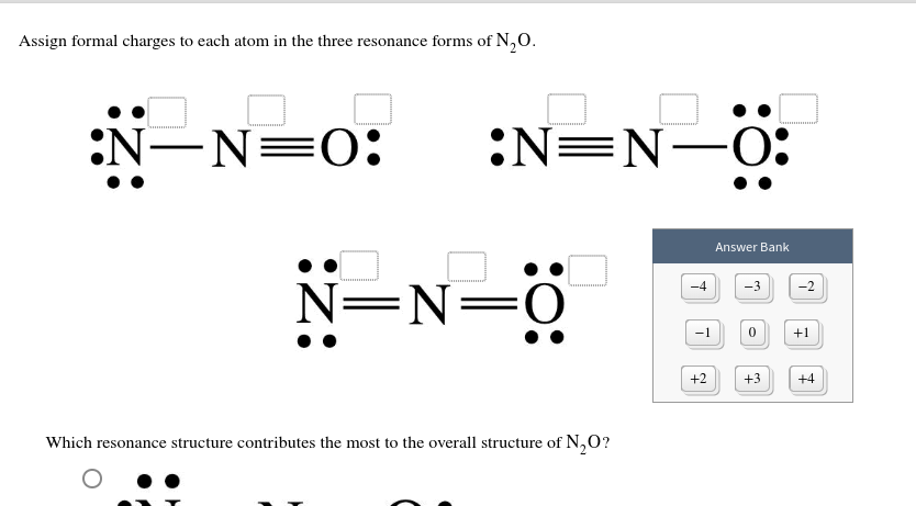 Solved Assign formal charges to each atom in the three | Chegg.com