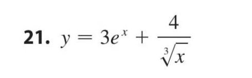 Solved y=3ex+3x4 | Chegg.com