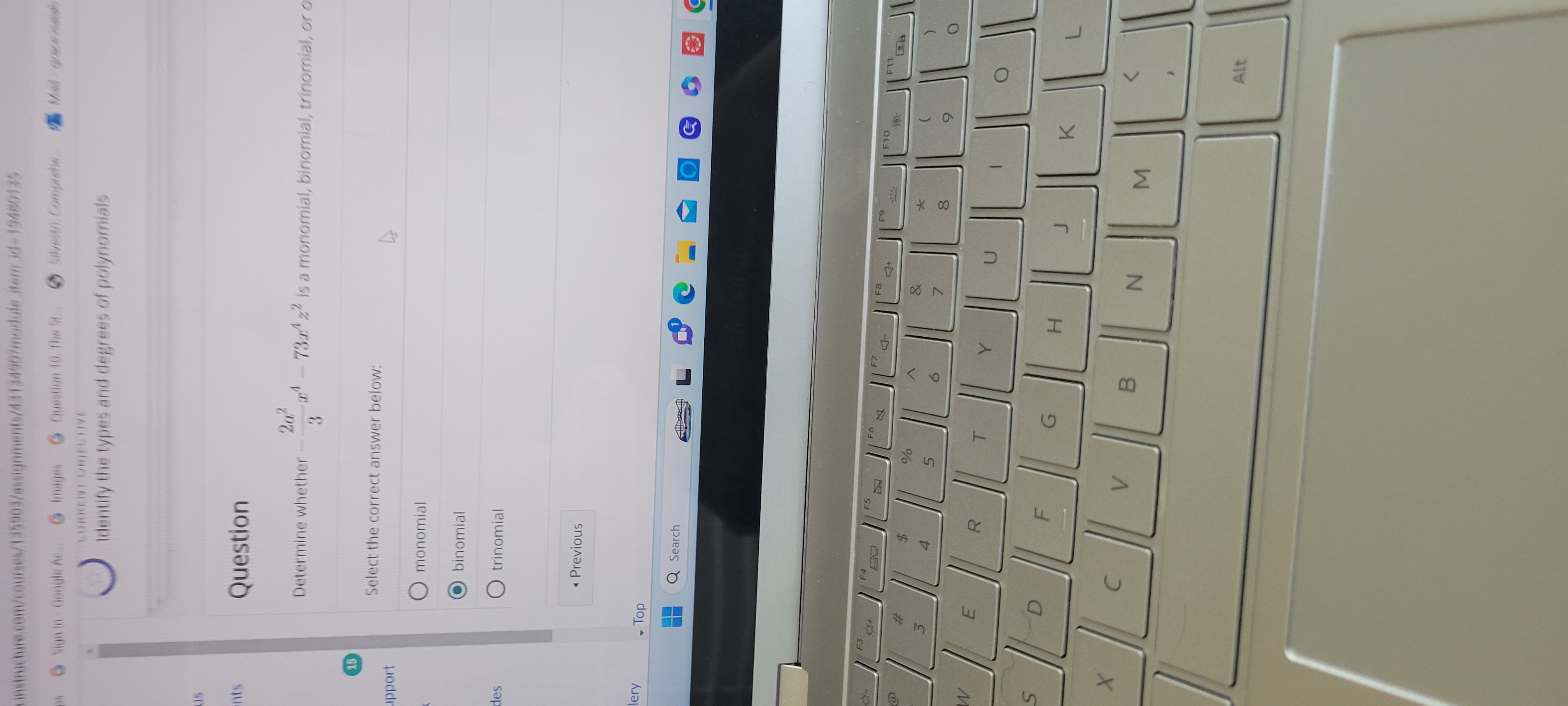Solved JIdentiry the types and degrees of | Chegg.com