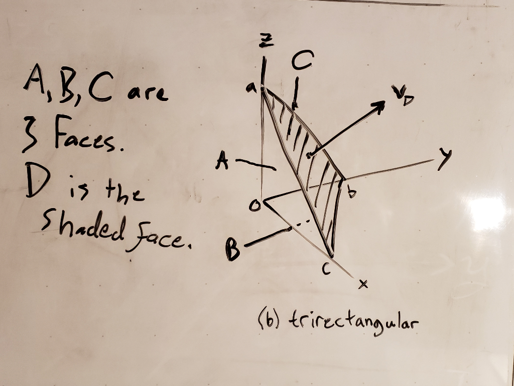 Solved Part (b): Consider the trirectangular tetrahedron, a | Chegg.com