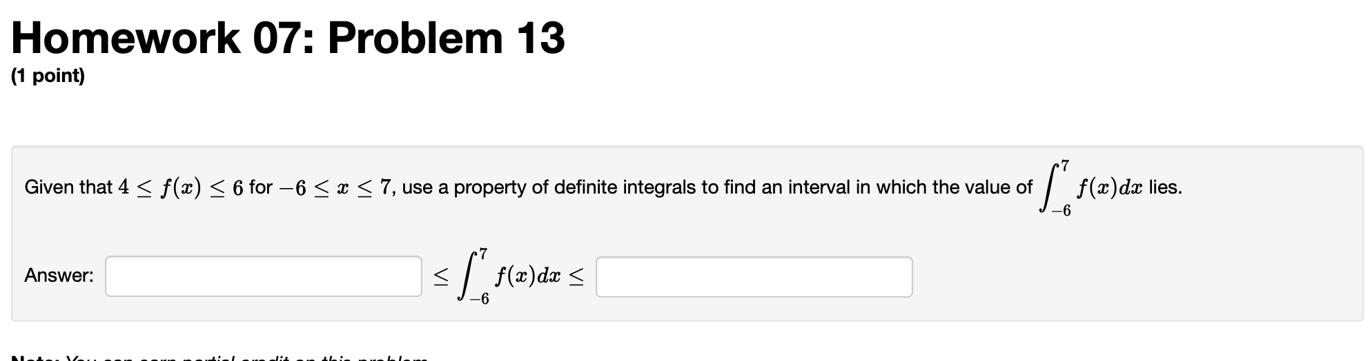 Solved Homework 07: Problem 12 (1 point) Consider the | Chegg.com