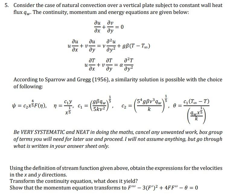 Solved Consider the case of natural convection over a | Chegg.com