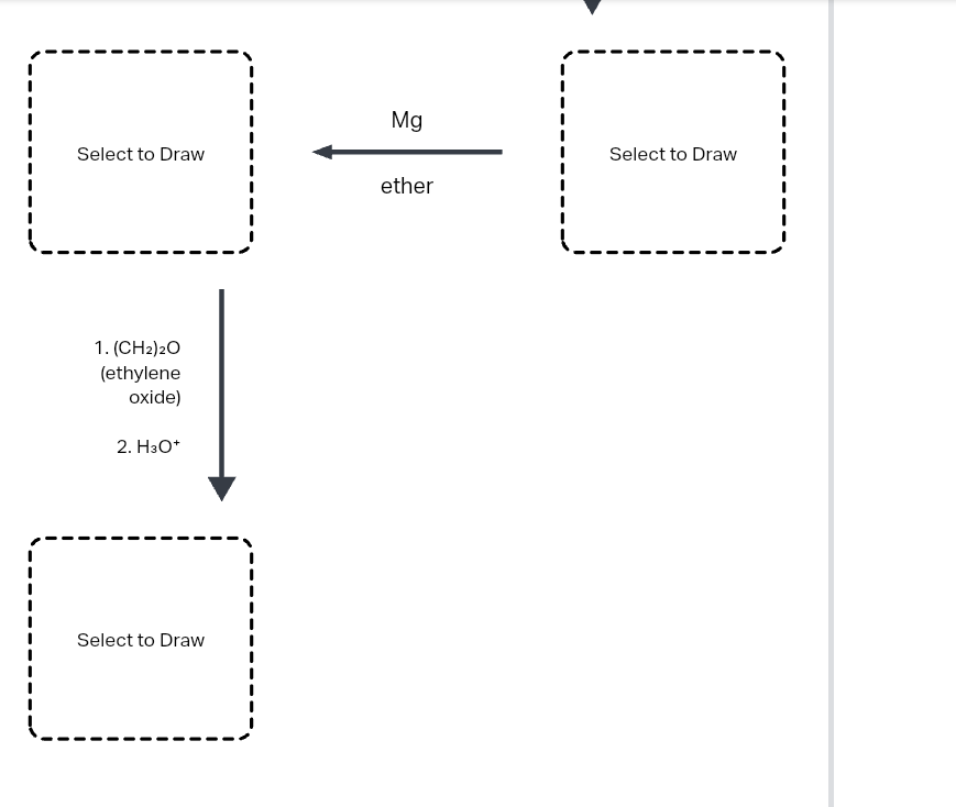 Solved Draw The Missing Organic Structures Or Select The