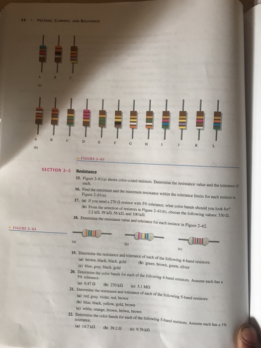 Solved sVOLTAGE, CURRENT, AND RESISTANCE FIGURE 2-61 | Chegg.com
