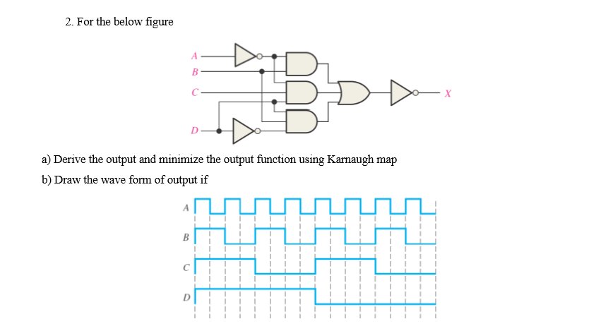 Solved For the below figurea) ﻿Derive the output and | Chegg.com
