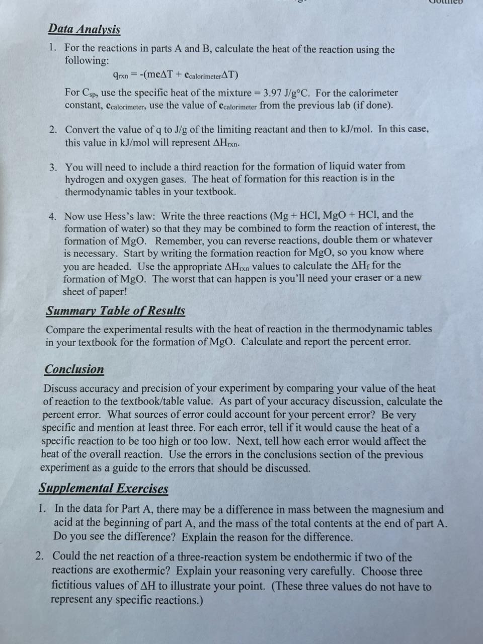 Part B Data Table:Data Tables: Part A Data Table: | Chegg.com