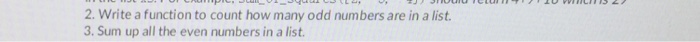 Solved 2. Write a function to count how many odd numbers are | Chegg.com