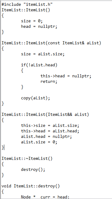 Solved CS162: LINUX + C++ --- LINKED LISTS --THE CODE WAS SO | Chegg.com