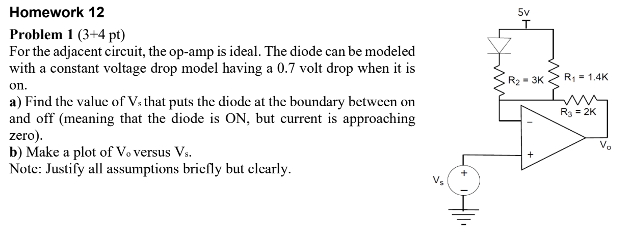 Solved Homework 12Problem 1 (3+4 ﻿pt)For the adjacent | Chegg.com