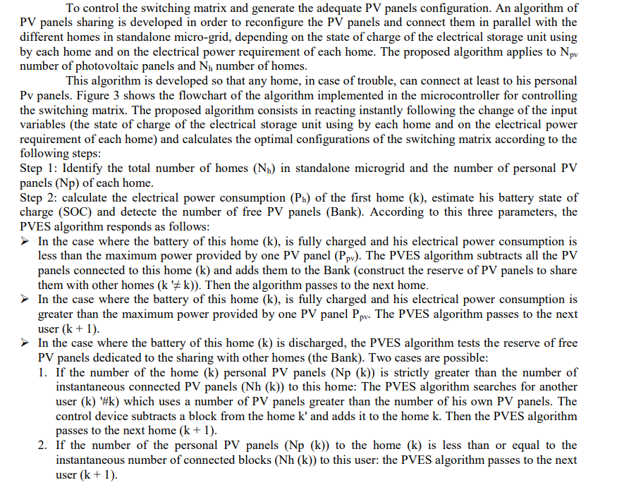 This is a PHOTOVOLTAIC ENERGY SHARING SYSTEM (PVESS) | Chegg.com