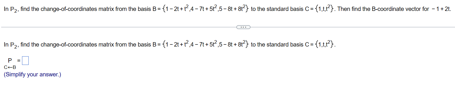 Solved Hello! Was doing some Linear Algebra homework and I | Chegg.com