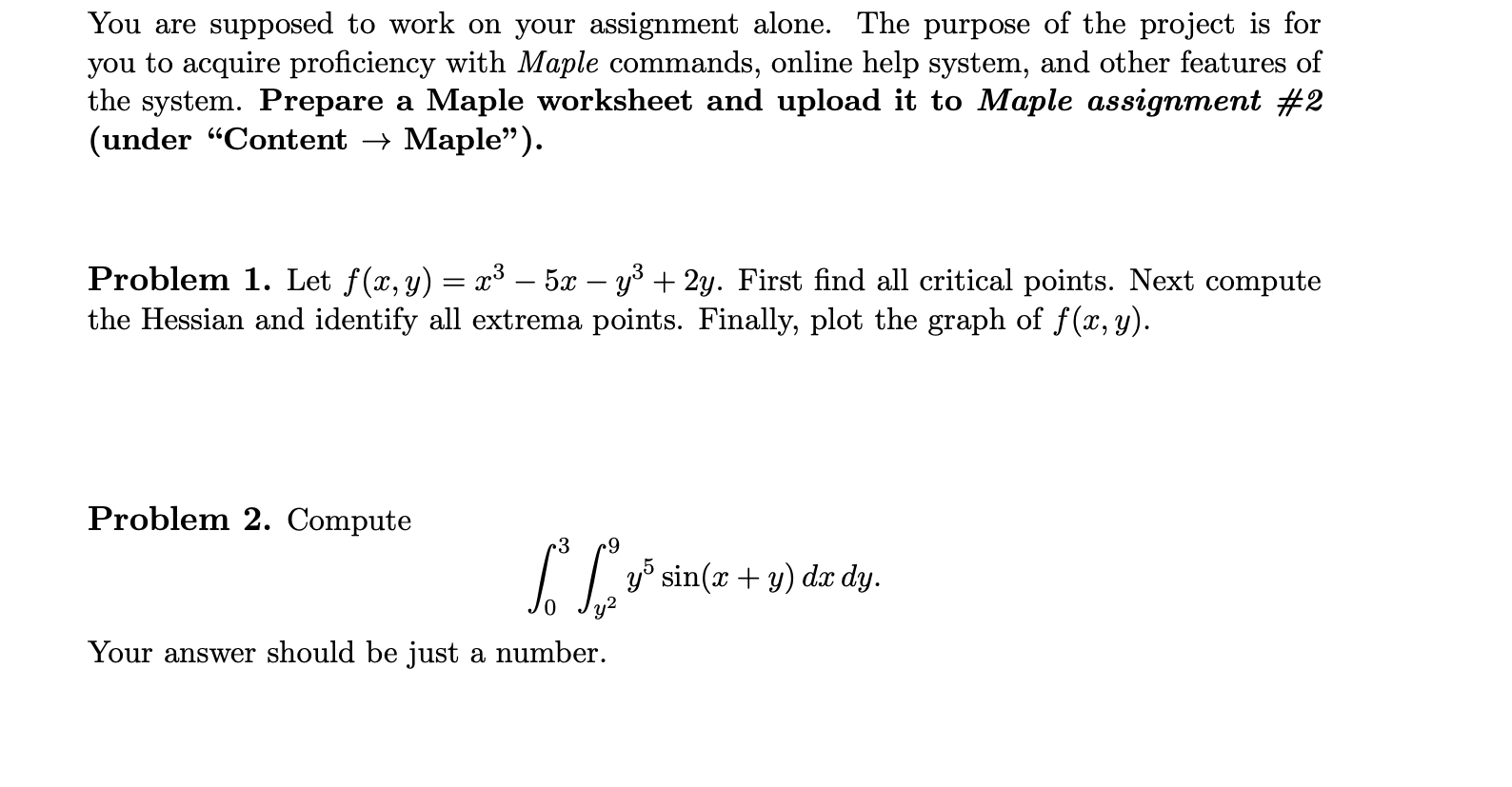 Solved You are supposed to work on your assignment alone. | Chegg.com