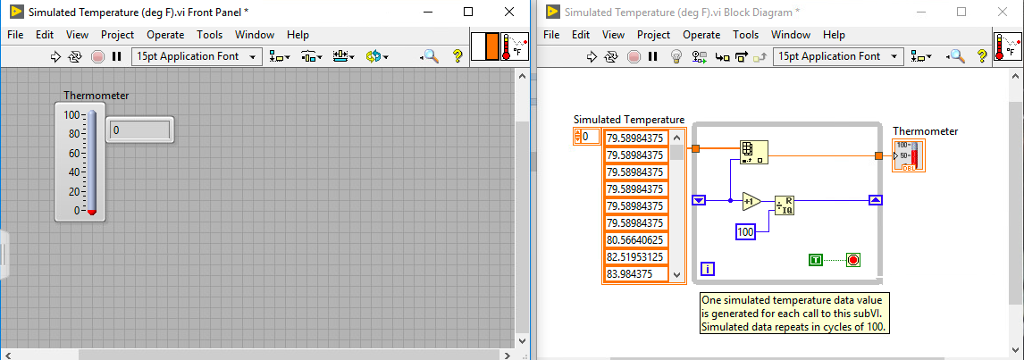 LabVIEW please! Create a VI that generates | Chegg.com