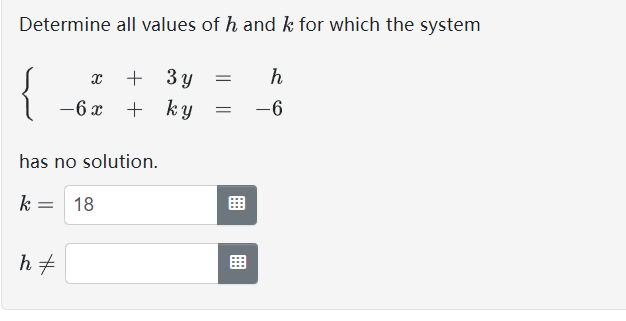 Solved For each system, determine whether it has a unique | Chegg.com