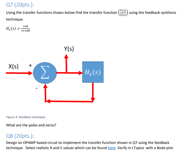 Solved Q8 (20pts.): Design an OPAMP based circuit to | Chegg.com