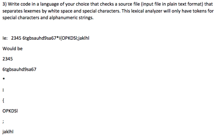 Solved 3) Write code in a language of your choice that | Chegg.com