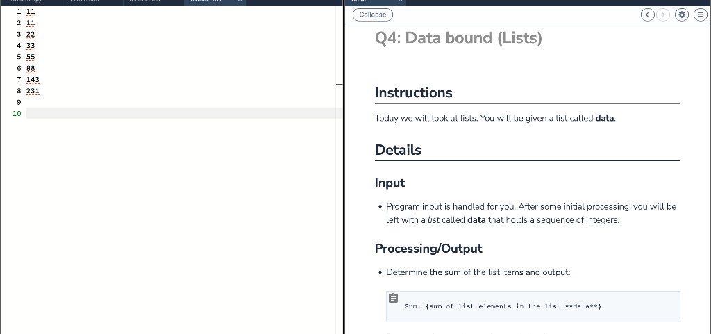 Solved Q4: Data bound (Lists) Instructions Today we | Chegg.com