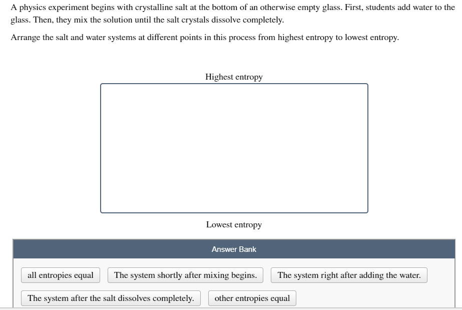 Solved A physics experiment begins with crystalline salt at | Chegg.com