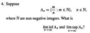 4. Suppose An={nm:m∈N},n∈N, where N are non-negative | Chegg.com