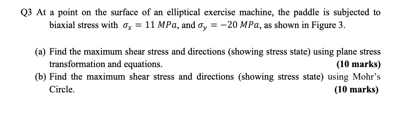 Solved Q3 At a point on the surface of an elliptical | Chegg.com