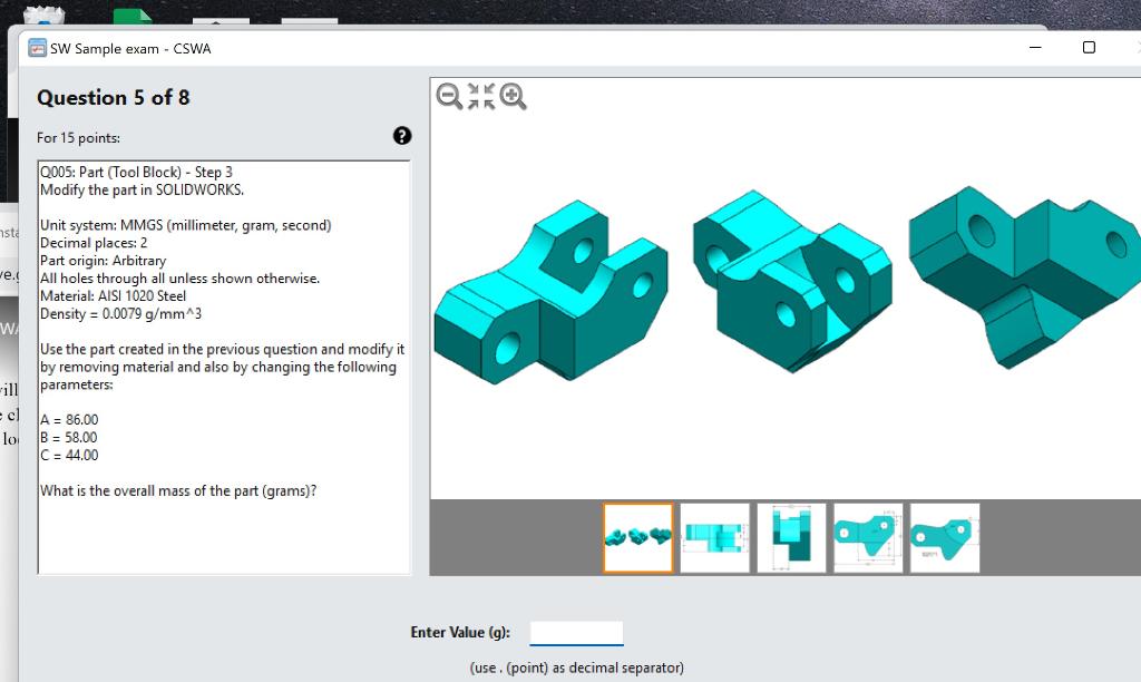 SW Sample exam - CSWA Question 5 of 8 For 15 points: | Chegg.com