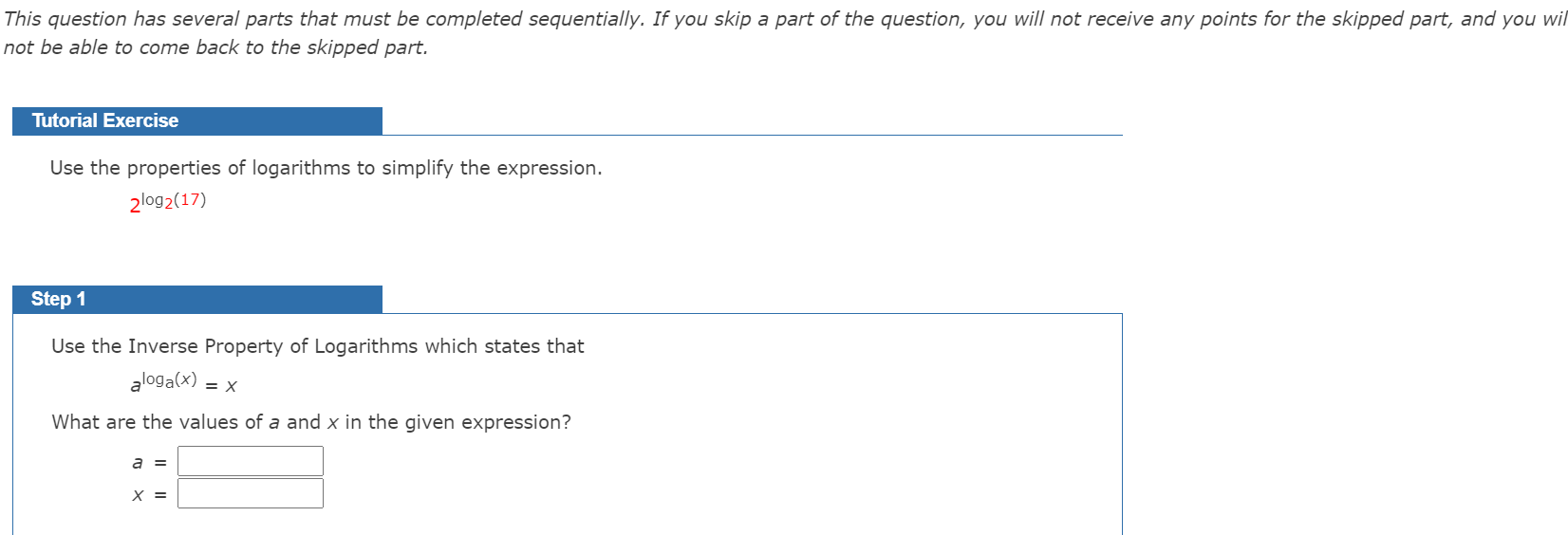 Solved Write the logarithmic equation in exponential form. | Chegg.com
