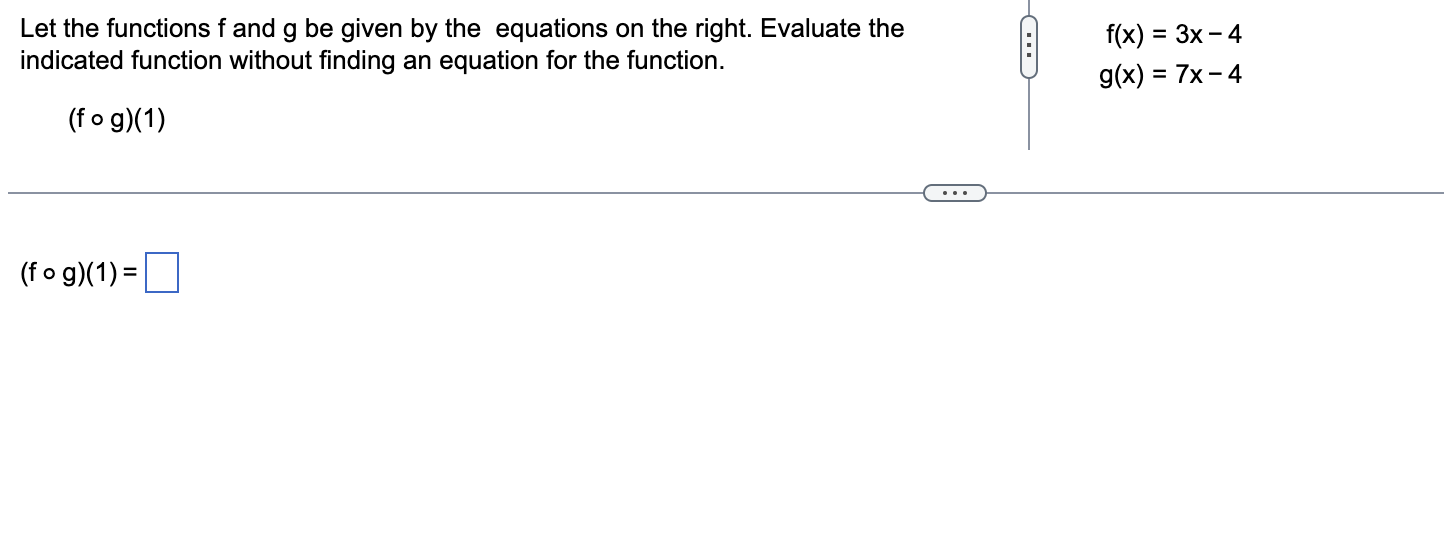 Solved Let the functions f and g be given by the equations | Chegg.com
